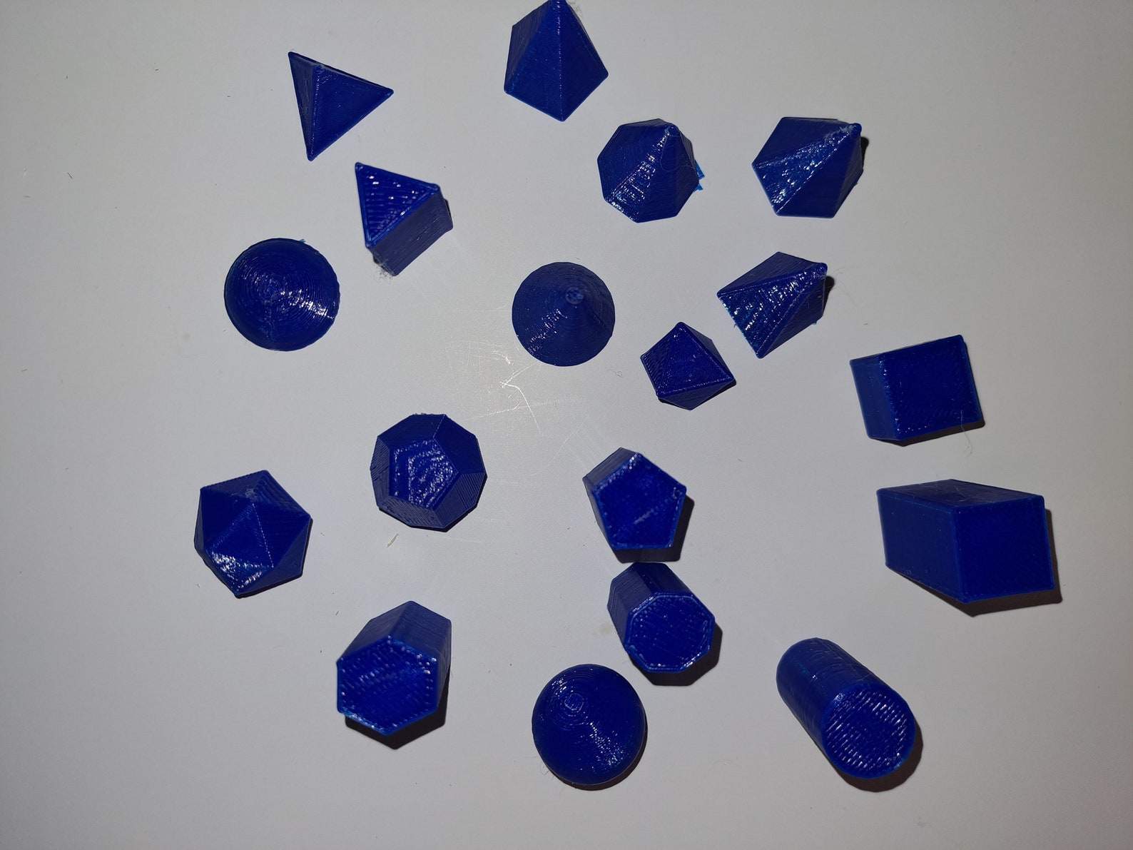 3D Solids Sets; Either 6 Prisms, 5 Pyramids, 5 Platonic Solids and 2 ...