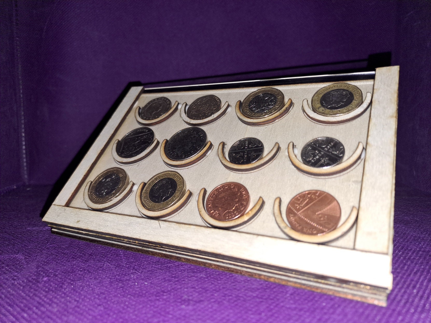 DIY Wooden Money Display Box With Perspex Screen - 75mm by 160mm and ...