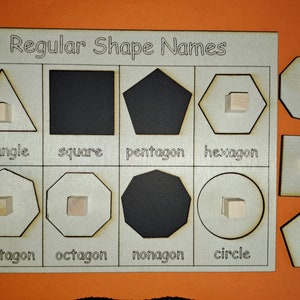 5 Different Varied Shape Slot Boards - Simple Wooden 2D Shapes - Maths ...
