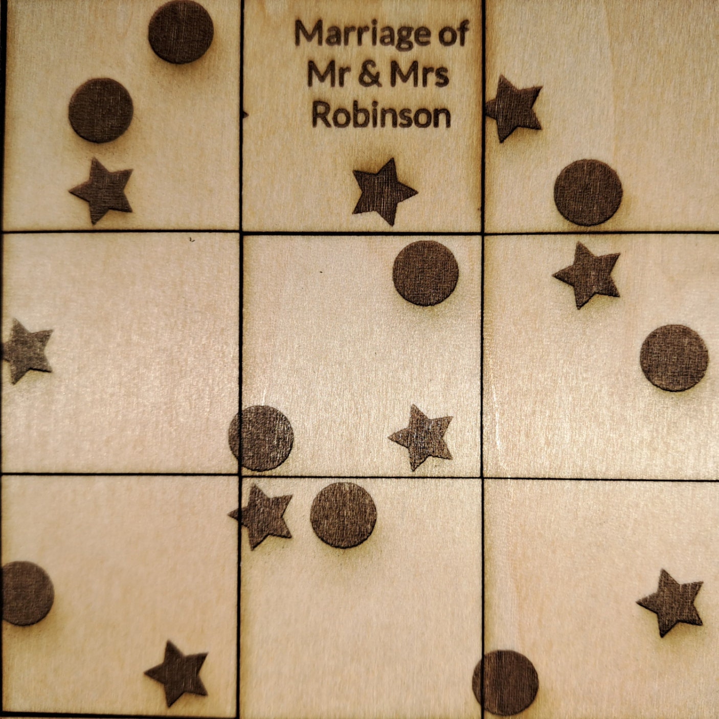 Pocket Sized Wooden Games (9cm Square)- Great for Parties, Weddings ...