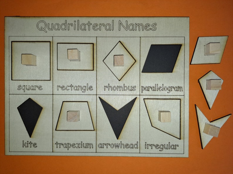 5 Different Varied Shape Slot Boards Simple Wooden 2D Shapes Maths ...