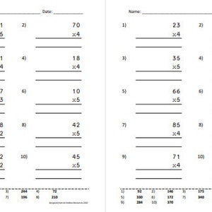 300 Maths Worksheets for Formal Addition, Subtraction, Multiplication ...