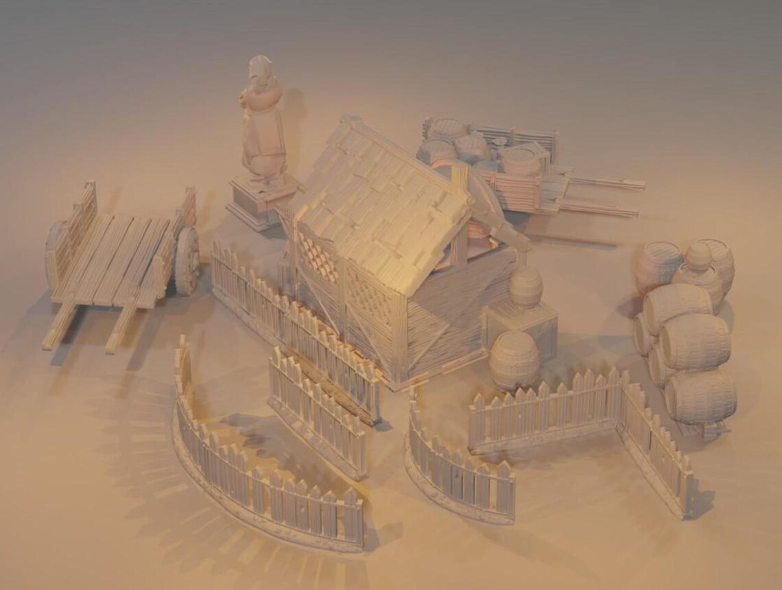 Medieval Town Set 06 - Scatter Terrain - Etsy