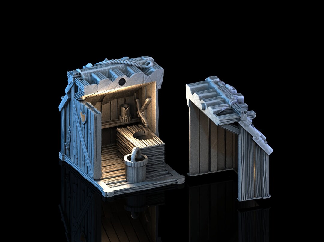 Medieval Town Set 10 - Outhouse - Etsy