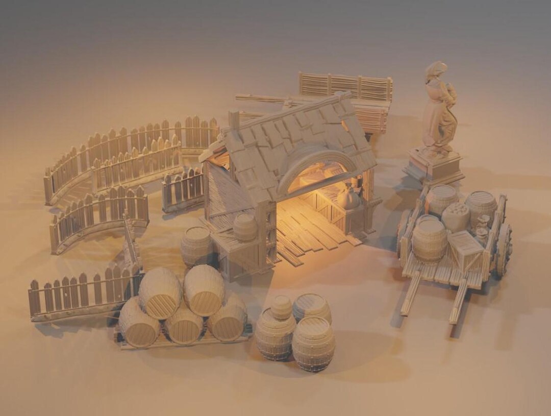 Medieval Town Set 06 - Scatter Terrain - Etsy