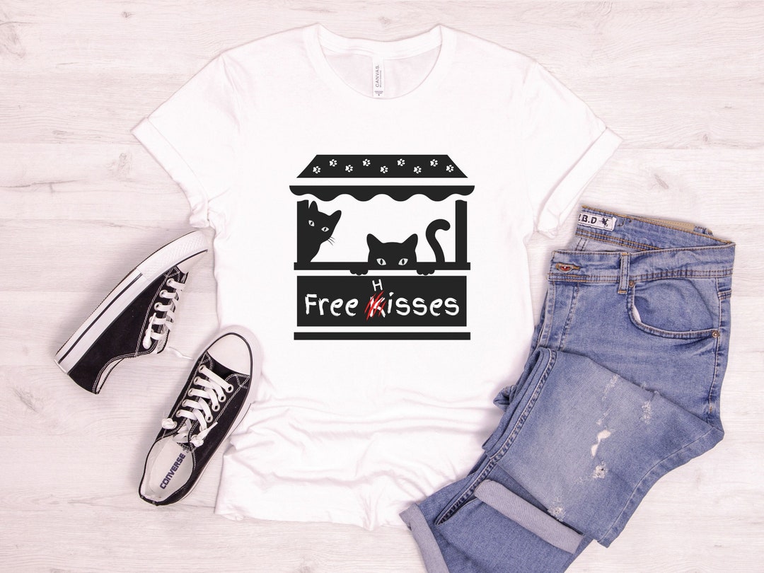 Hissing Booth Funny Black Cat Free Hisses Shirt | Unisex Cat Lover Cat ...