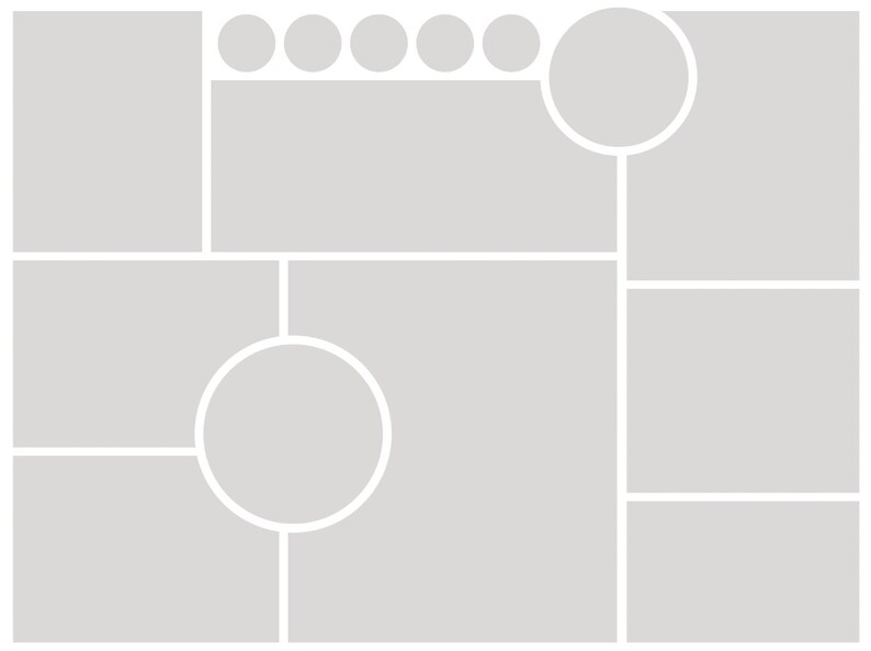 Moodboard Moodboard Template Photoshop Moodboard - Etsy