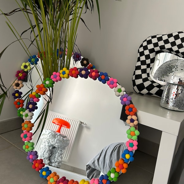 Flower Mirror - Etsy