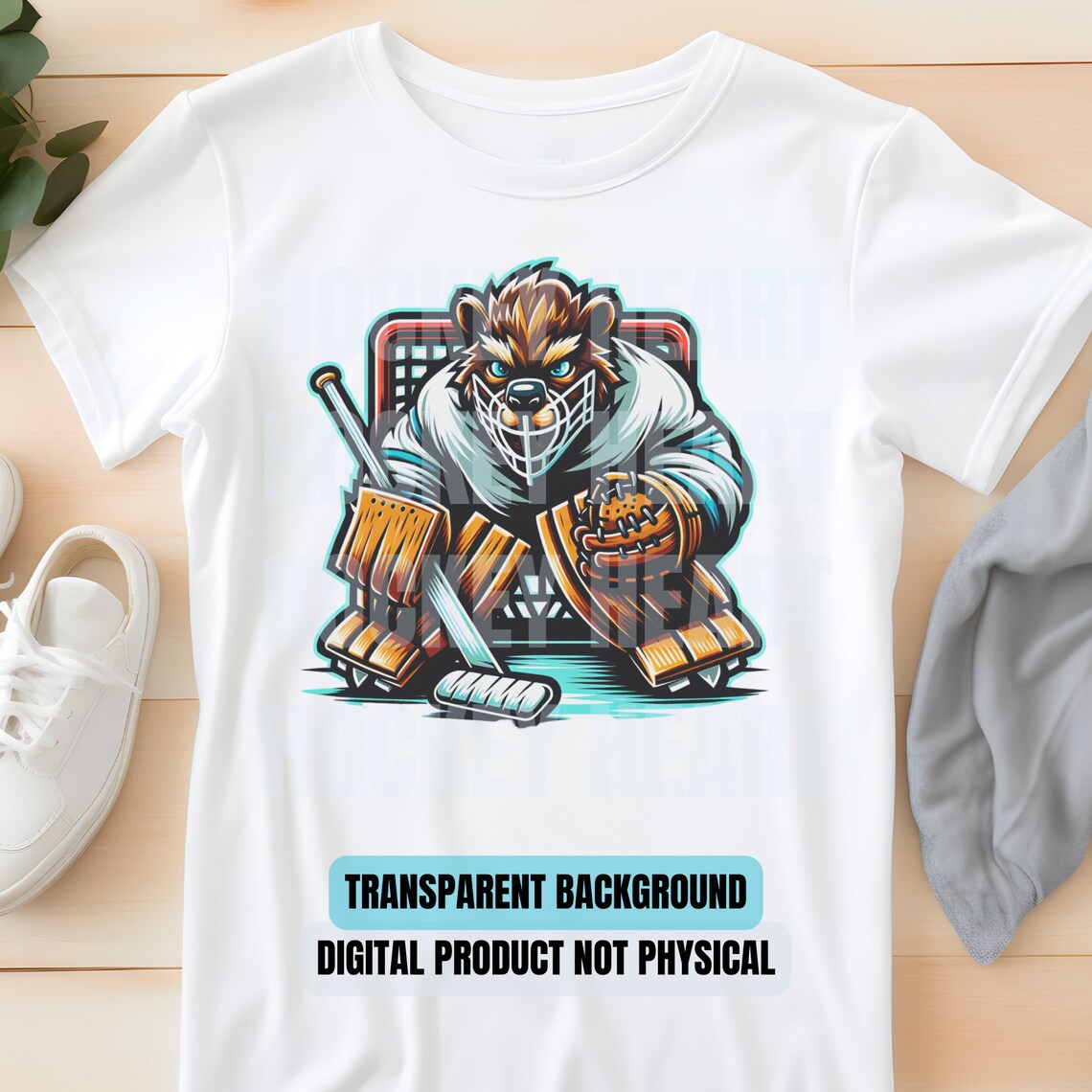 Kawaii Beaver Hockey Goalie PNG: Winter Sports Animal (digital Download ...