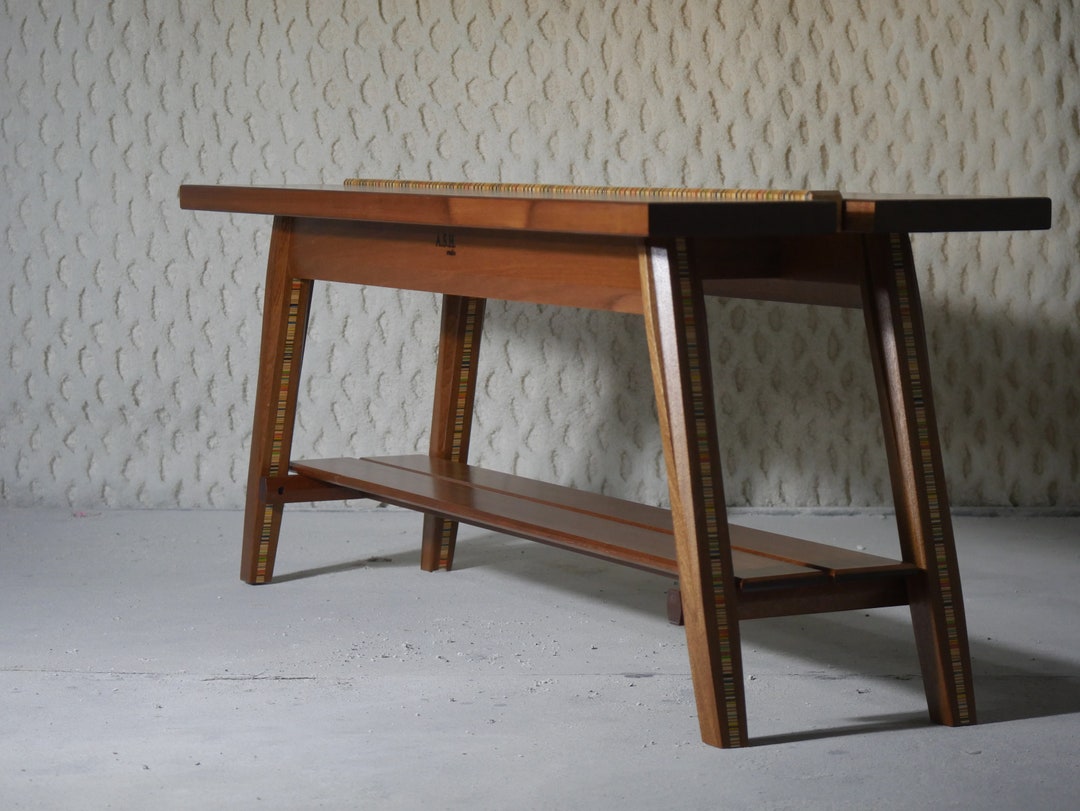 Upcycled Skateboard and Mahogany Wood Table - Etsy