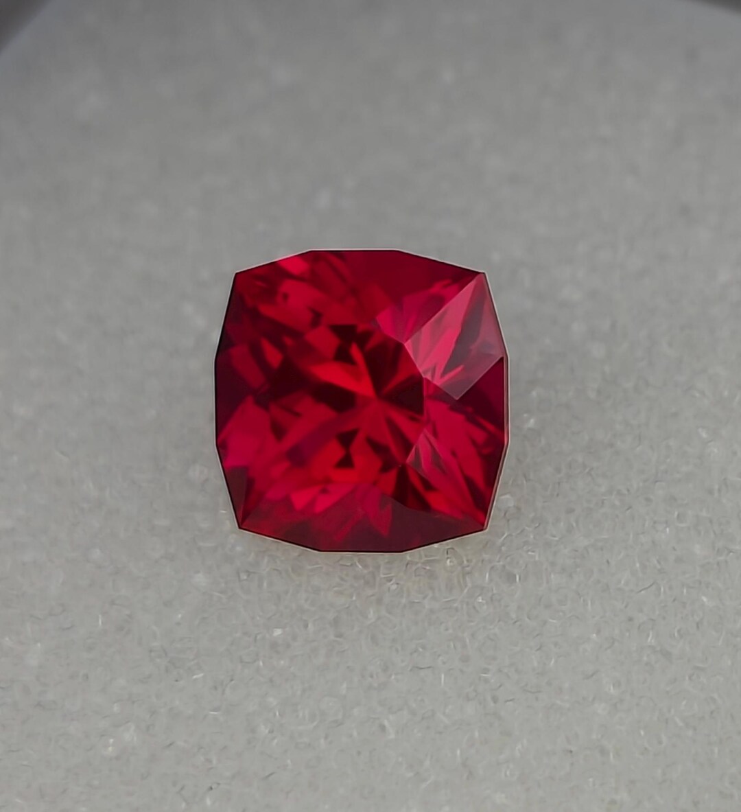 Precision Cut - 3.10 Ct Lab Ruby, 8 MM Cushion Cut Ruby, Loose Gemstone, July Birthstone, Custom ...