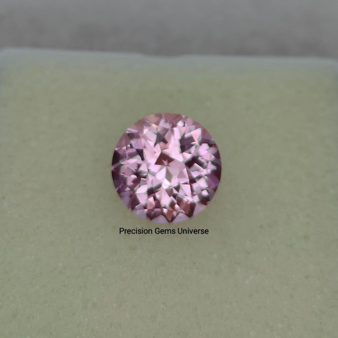Precision Cut, 6.30 Ct Lab Pink Sapphire: 11 MM Round Round Cut ...
