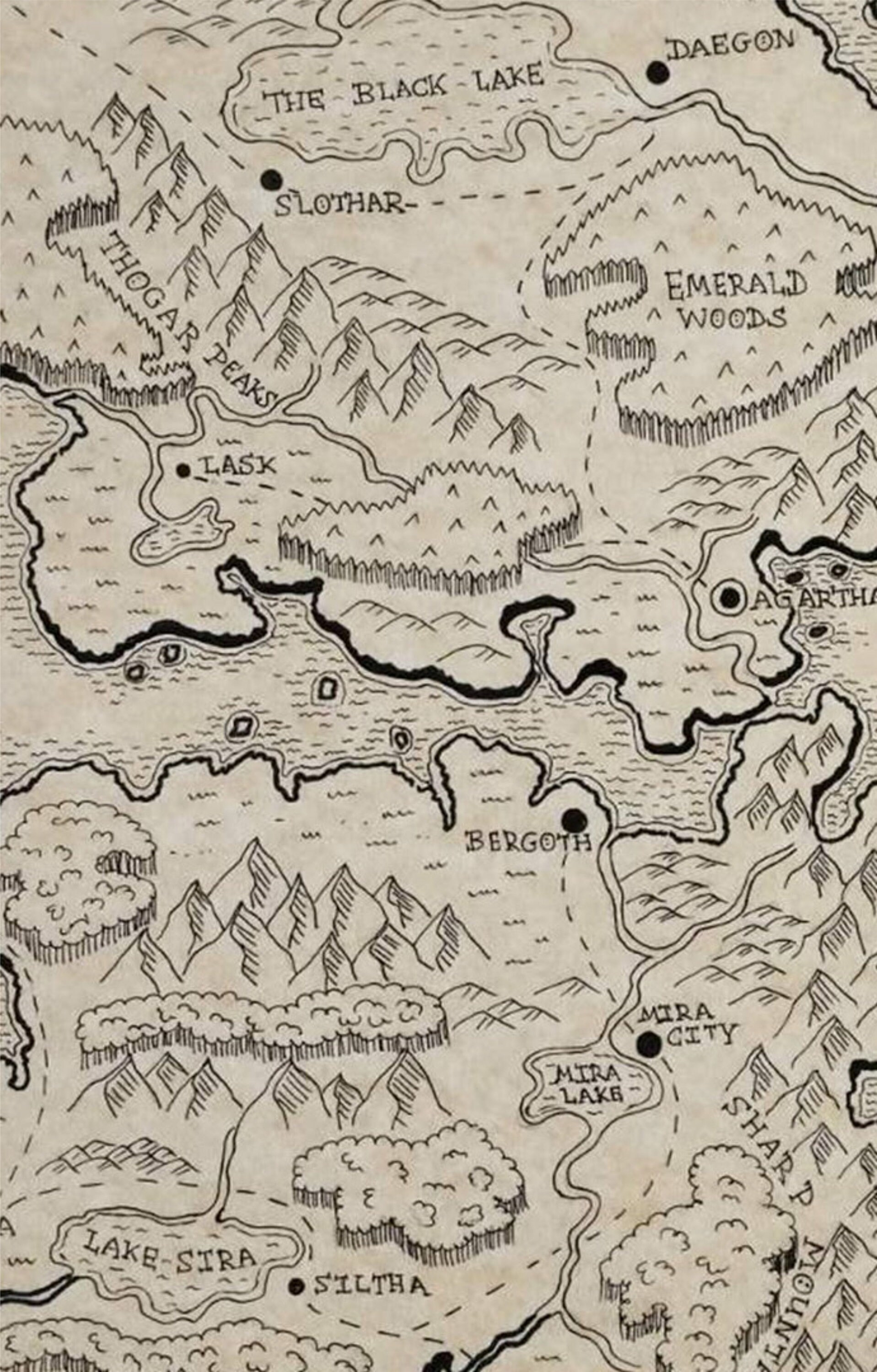 Eregoth Fantasy World Map - Etsy