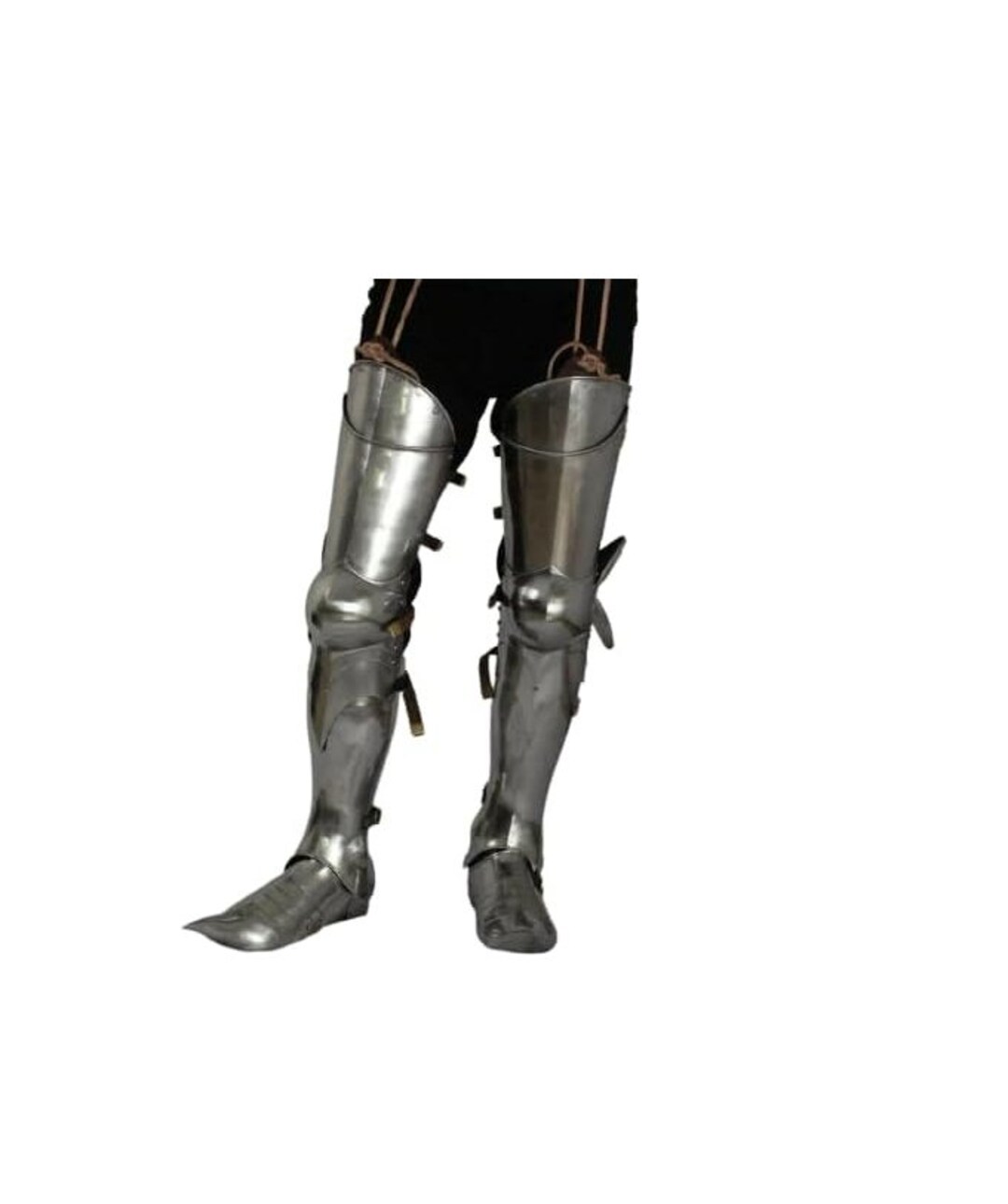 Medieval Knight Leg Guard 18 Gauge Stainless Steel Armor SCA LARP ...