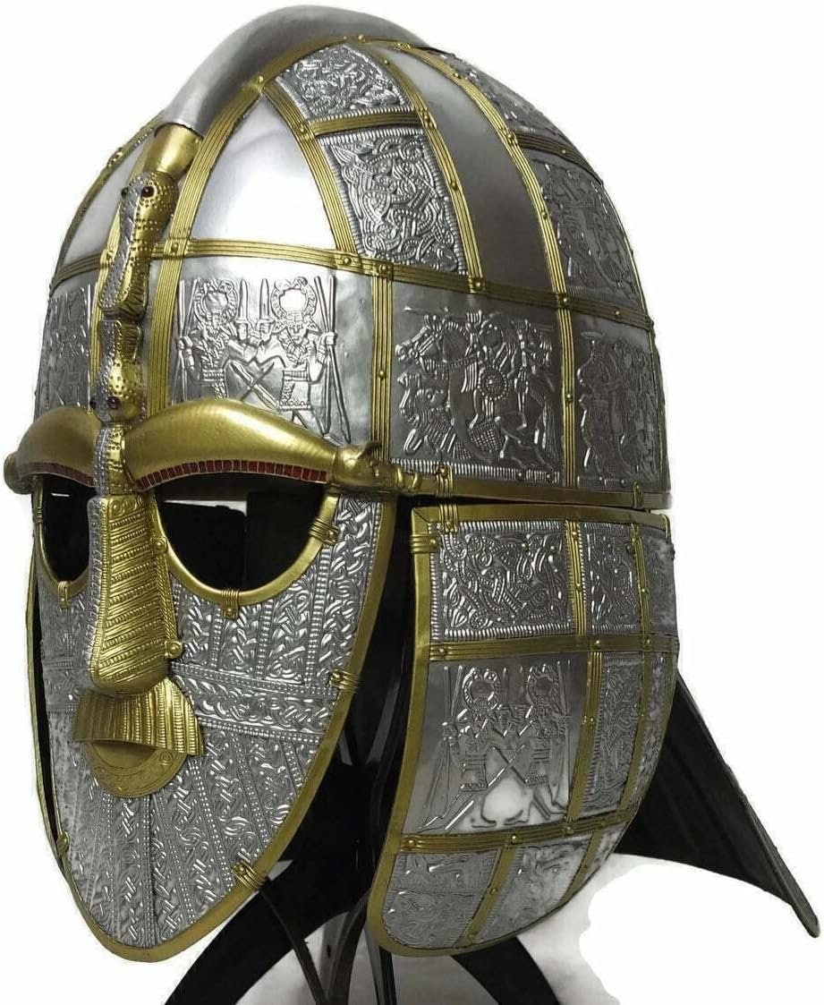 Handcrafted Medieval Viking Armour Sutton Hoo Helmet for - Etsy