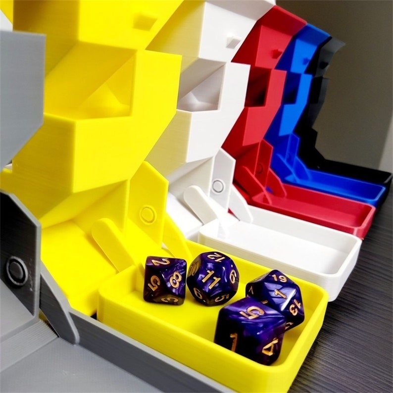 Foldable Double Dice Tower, 3D Printed Dice Towe,table Top Gaming,stone ...