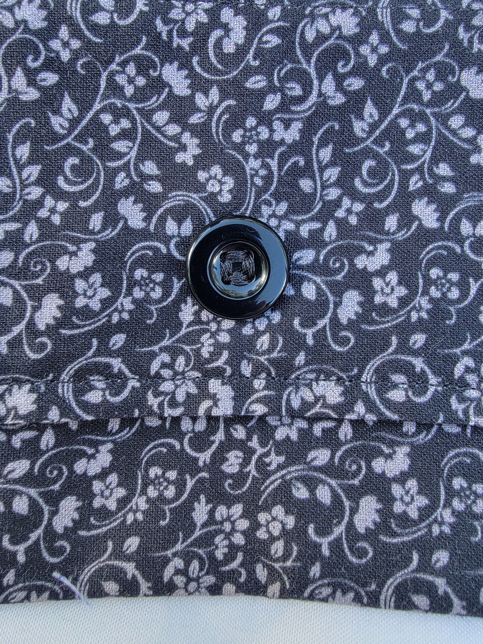 Fabric Pouch With Double Compartment and Snap Button Closure - Etsy