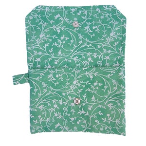 Fabric Pouch With Double Compartment and Snap Button Closure - Etsy