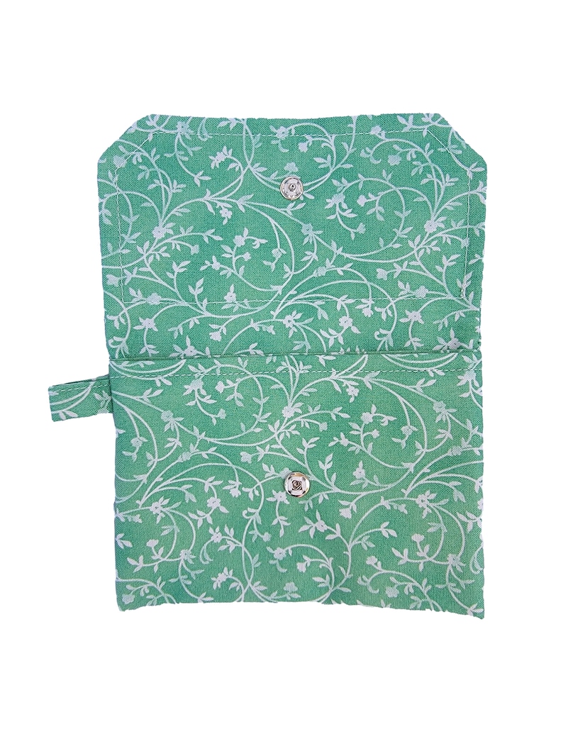 Fabric Pouch With Double Compartment and Snap Button Closure - Etsy