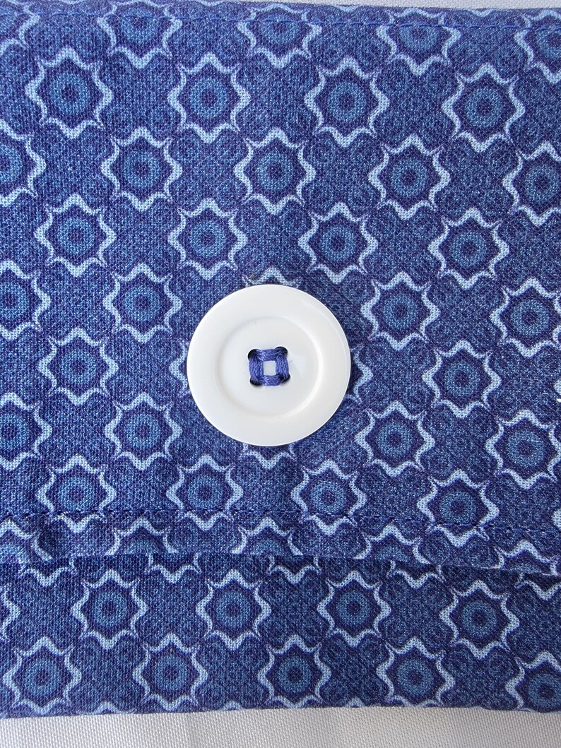 Fabric Pouch With Double Compartment and Snap Button Closure - Etsy