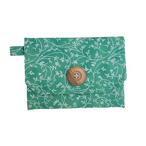 Fabric Pouch With Double Compartment and Snap Button Closure - Etsy