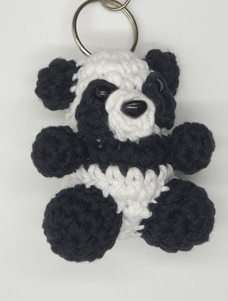 Panda Keyring Crochet Pattern Pdf - Amigurumi Animal | US & UK Terms - Etsy