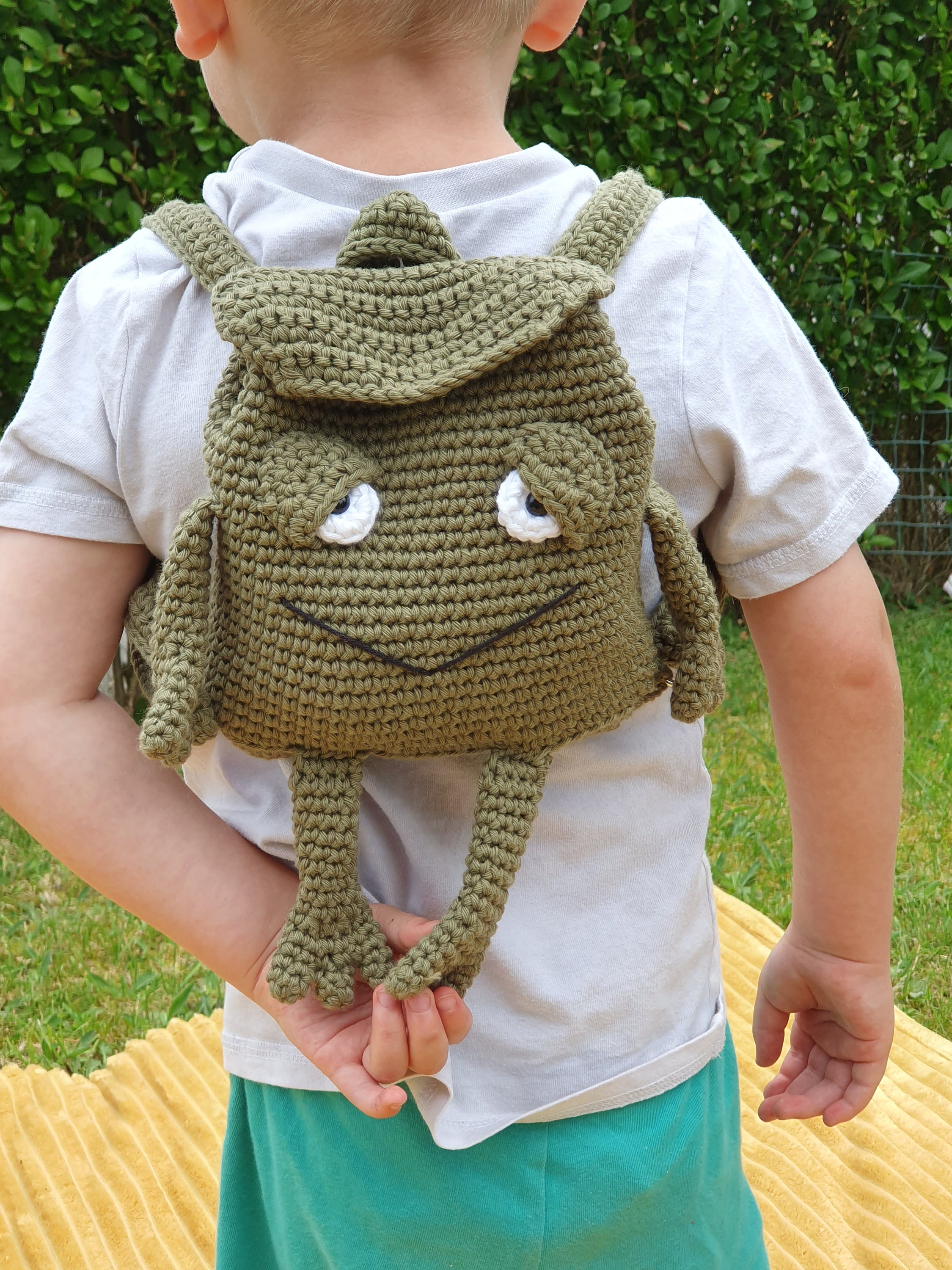 Crochet Pattern for Frog Backpack Pdf. - Etsy