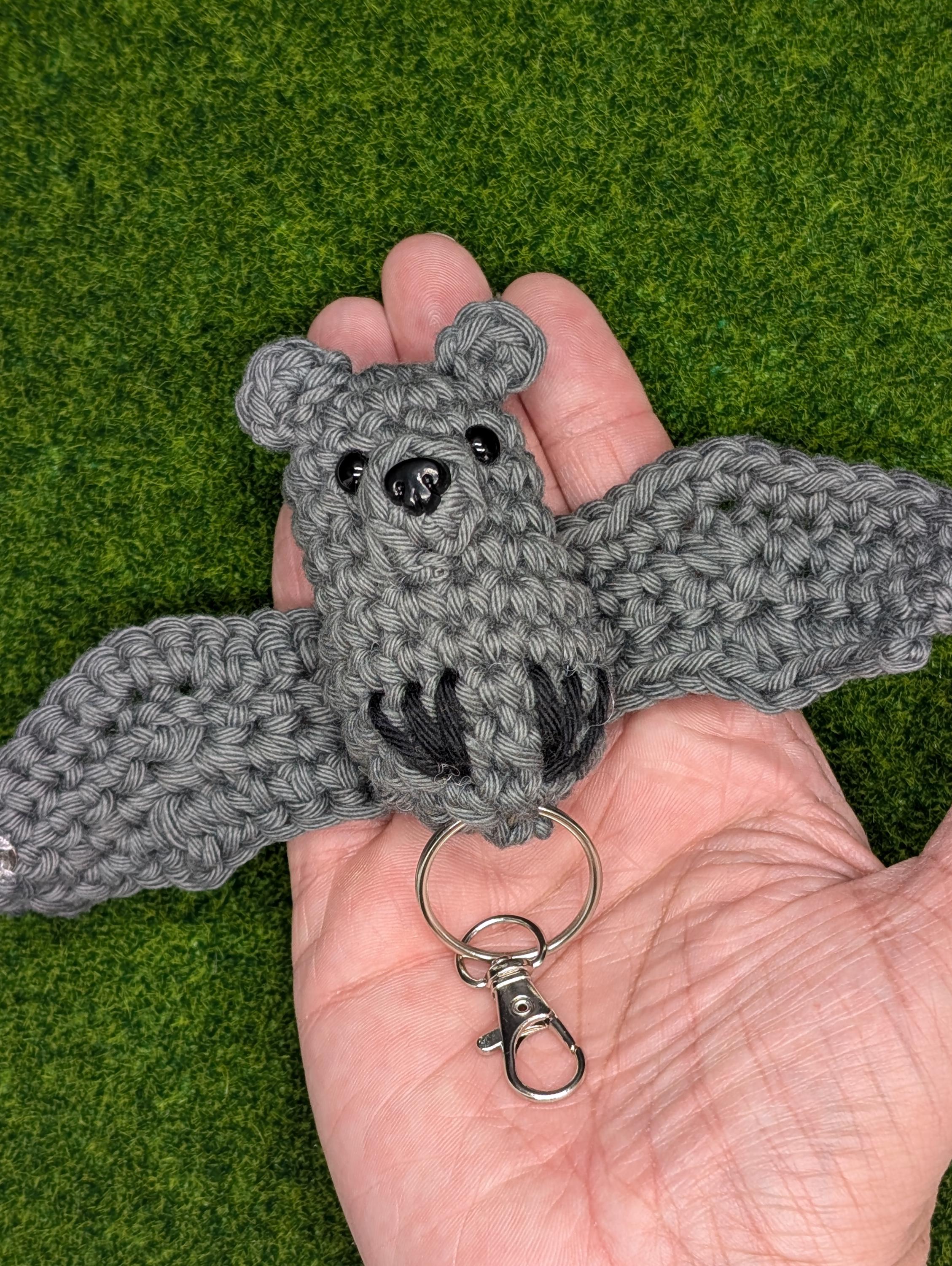 Crochet Bat Keyring Pattern: Easy DIY Project (PDF) - Etsy