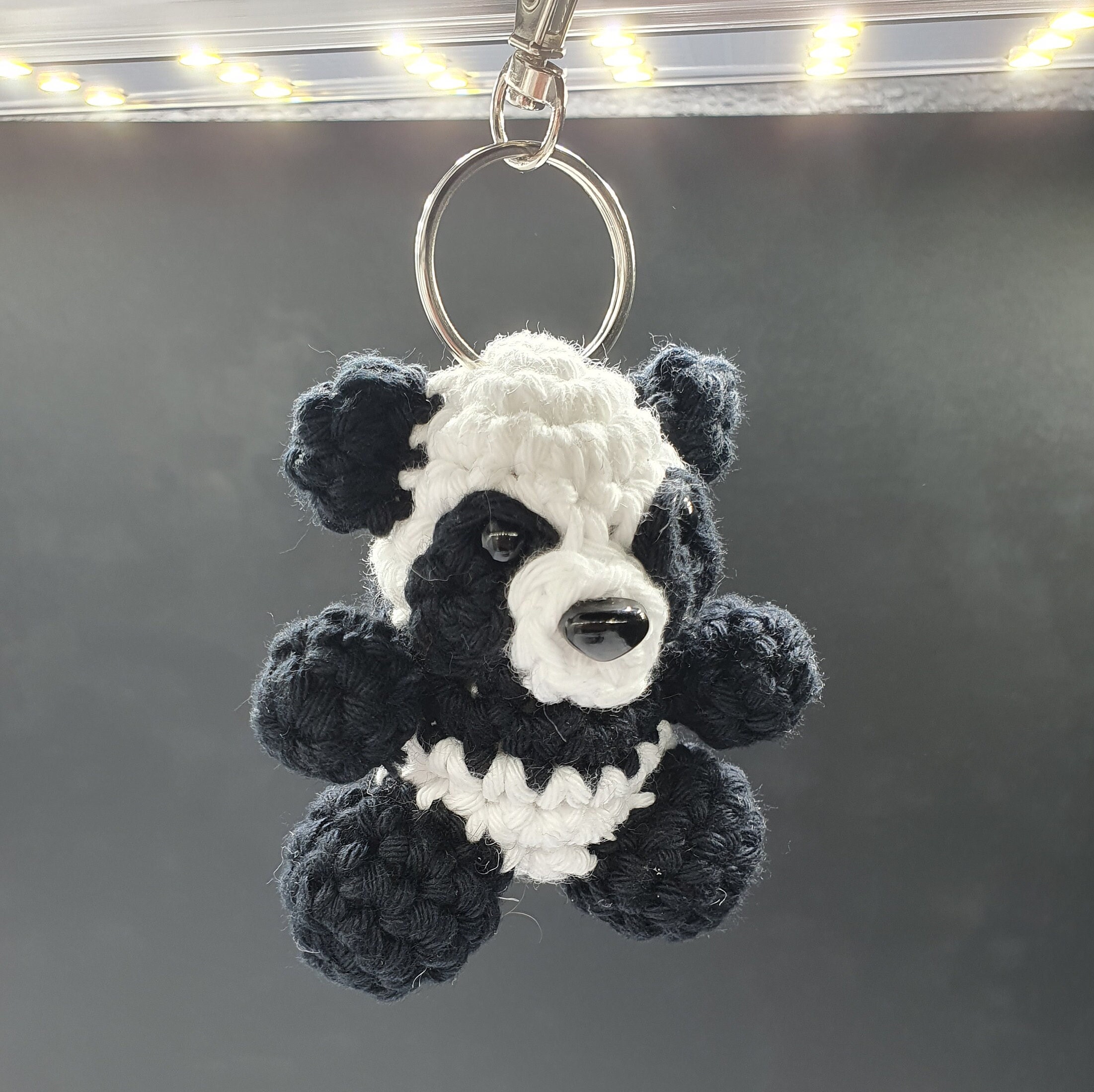 Panda Keyring Crochet Pattern Pdf - Amigurumi Animal | US & UK Terms - Etsy