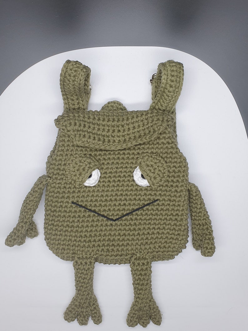 Crochet Pattern for Frog Backpack Pdf. - Etsy