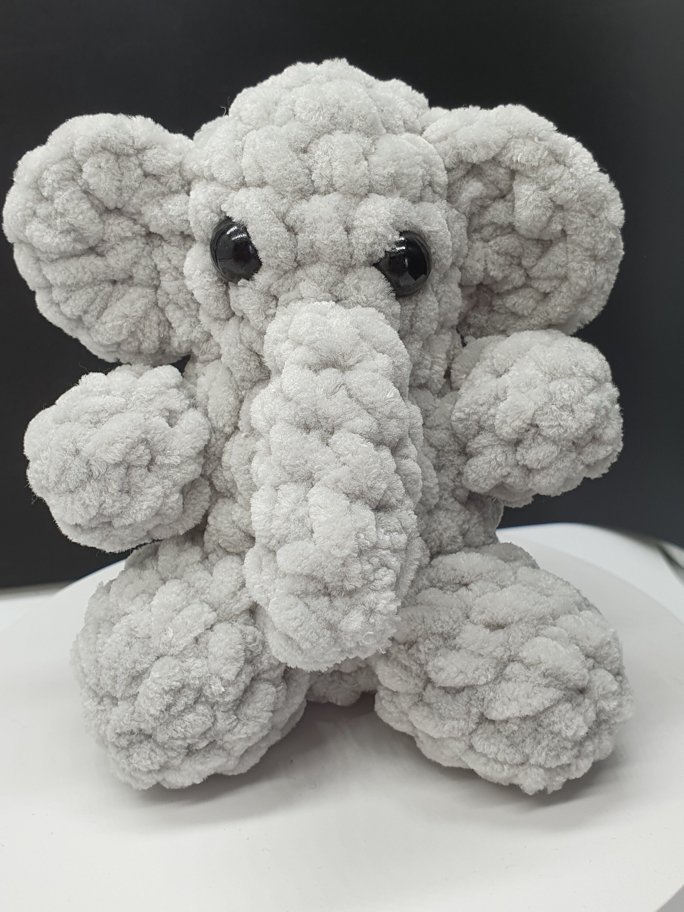 Chenille Elephant Crochet Pattern Pdf - Etsy
