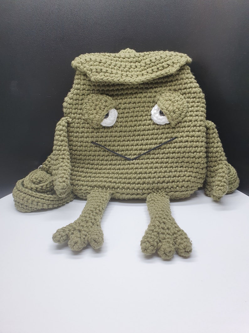 Crochet Pattern for Frog Backpack Pdf. - Etsy