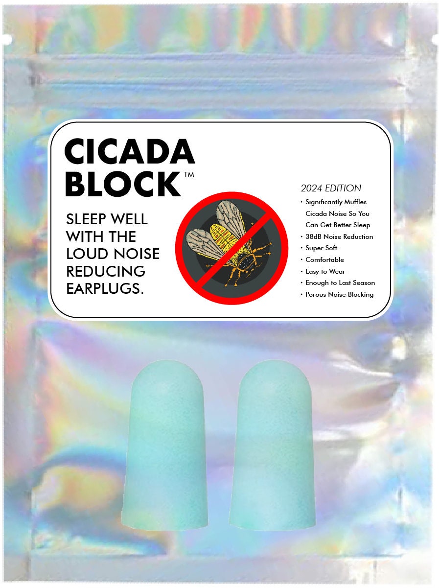 Cicada Block Premium Cicada-blocking Earplugs for Peaceful Sleep ...