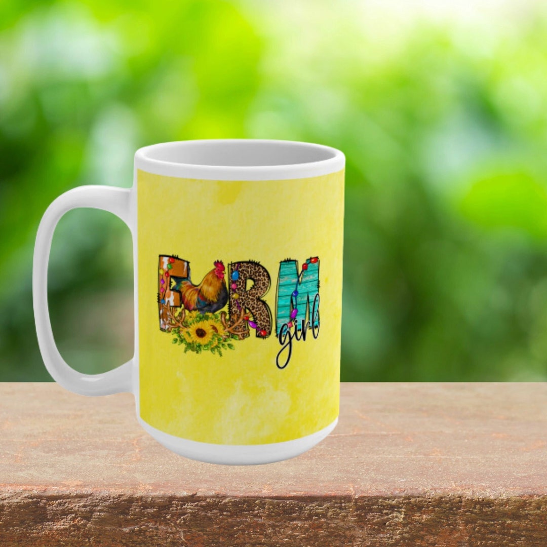 Farm Girl Coffee Mug, Farm Girl Gift, Cowgirl Mug, Cowgirl Gift, Farmer ...