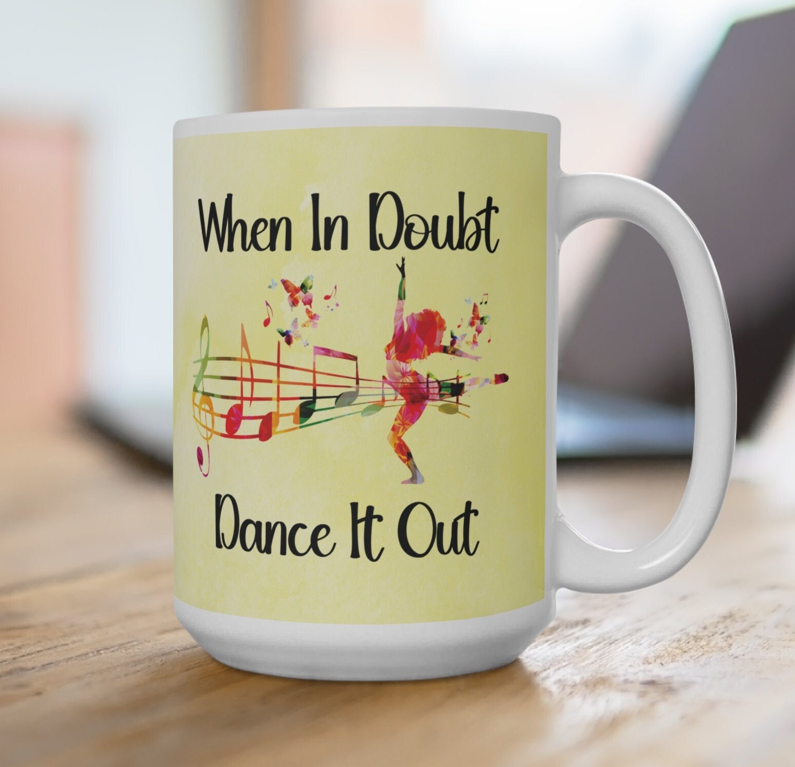 When in Doubt Dance It Out Coffee Mug,gift for Dancer, Dance Saying Mug ...