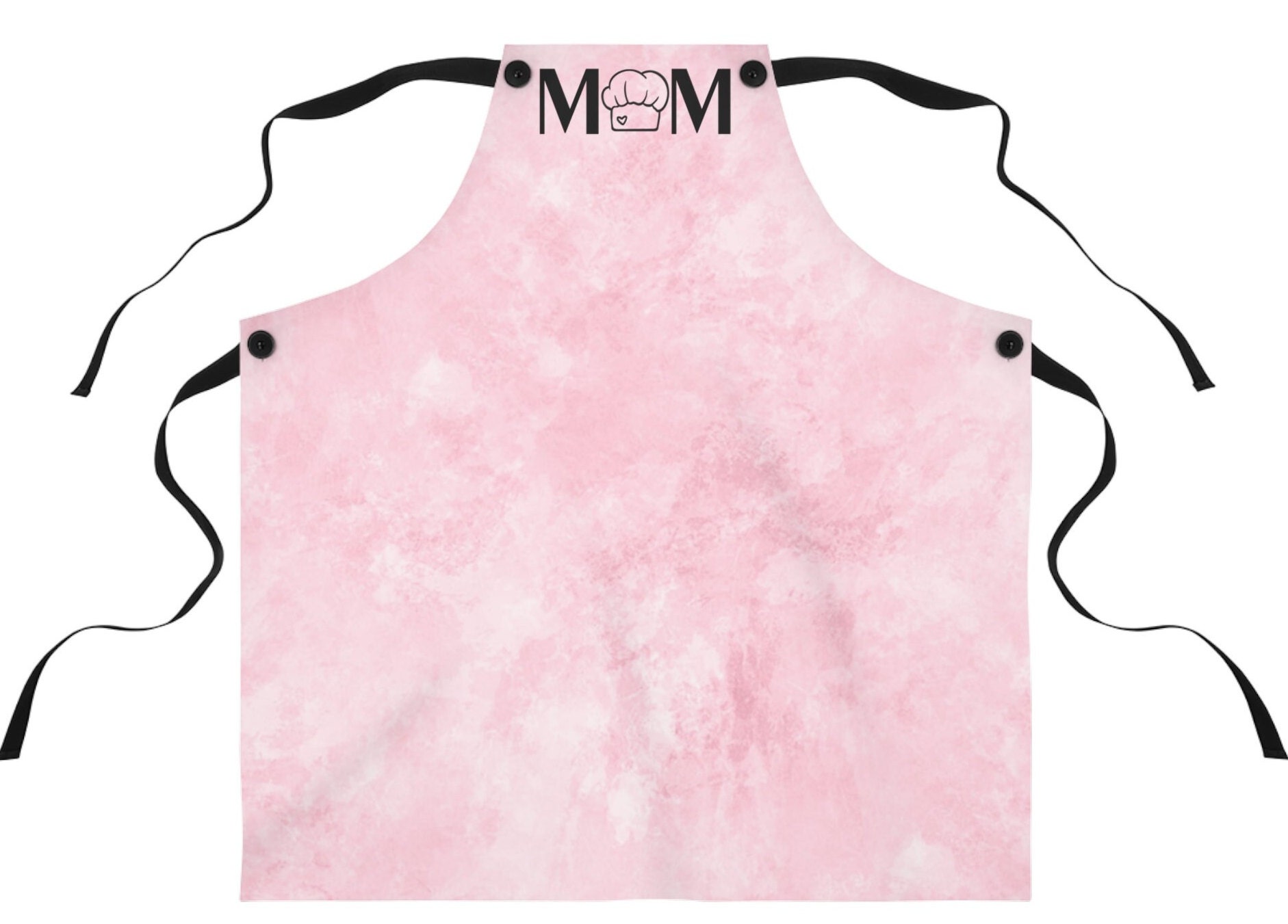 Mom Apron, Mom Apron With Chef Hat, Pink Mom Apron - Etsy
