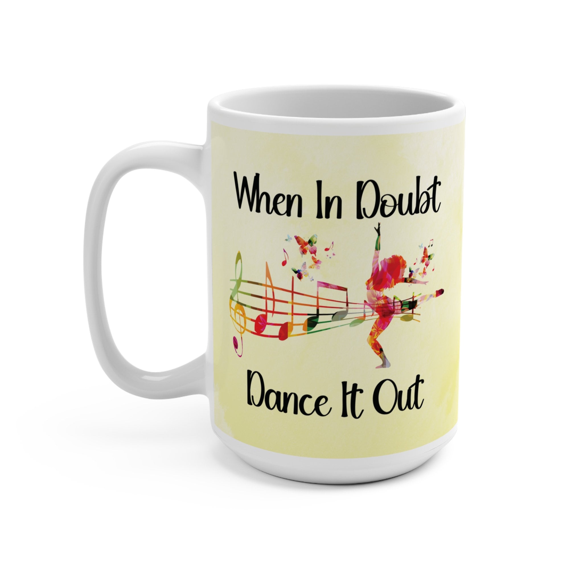 When in Doubt Dance It Out Coffee Mug,gift for Dancer, Dance Saying Mug ...