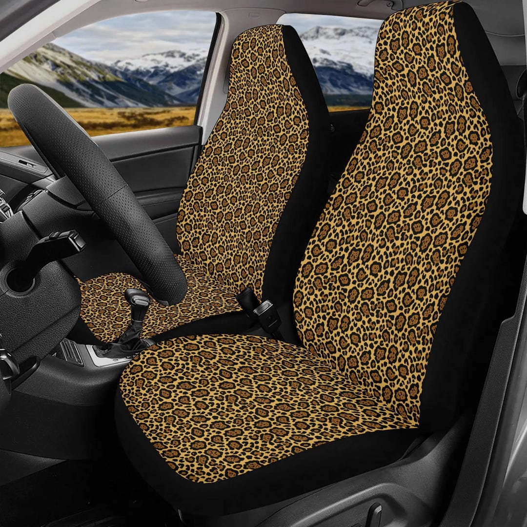 Leopard Car Seat Cover Set, Car Seat Covers for Vehicle, Car Seat ...