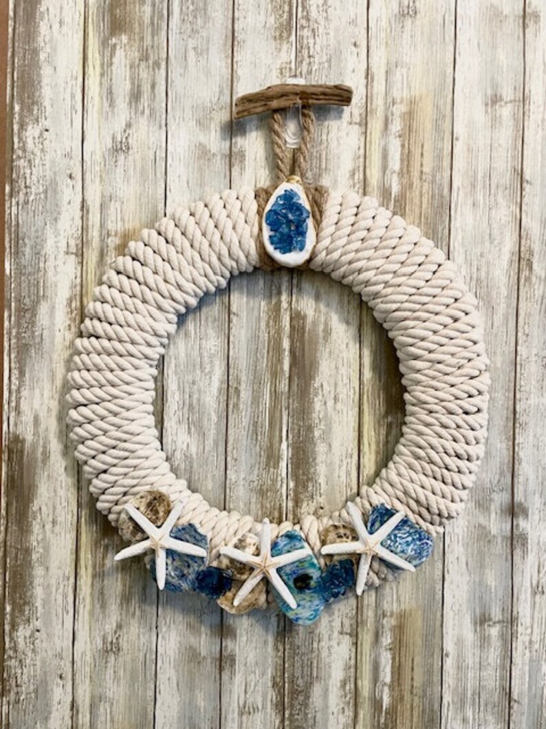 Oyster Shell, Artist Hand Painted Shells,wreath, Hand Painted Oyster ...