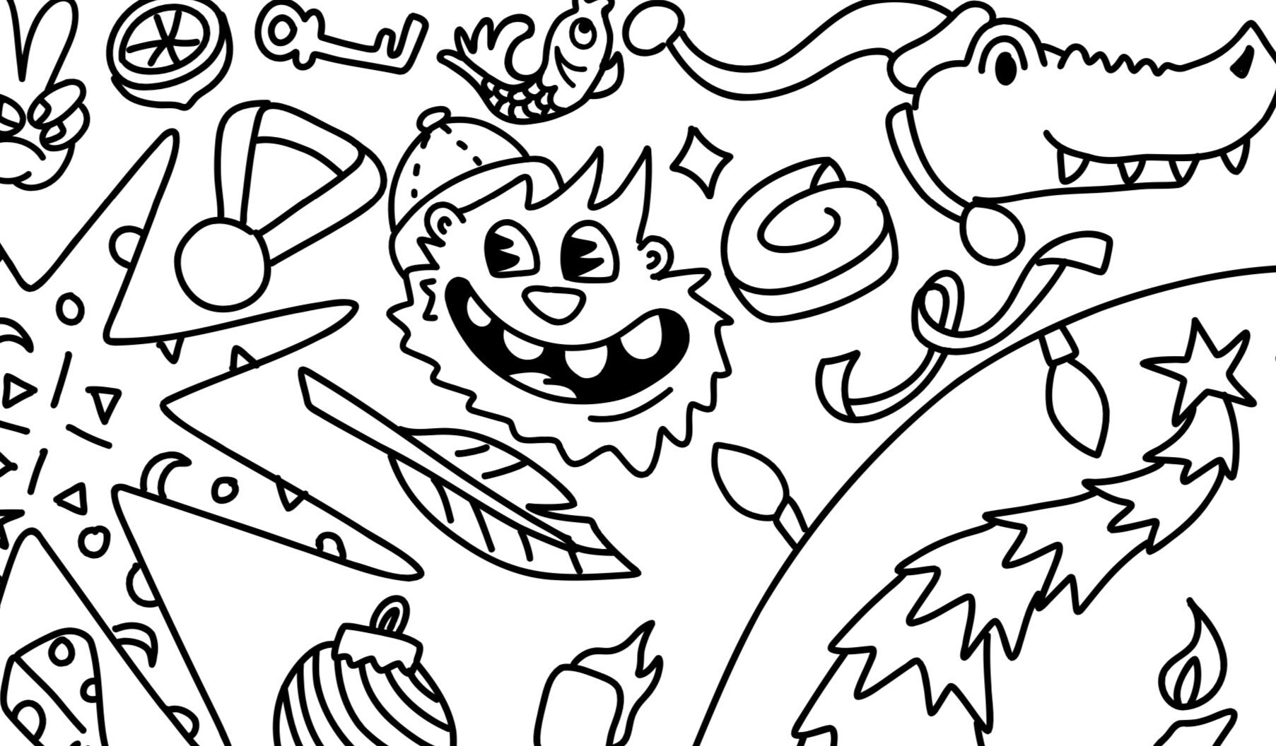 Giant Christmas Coloring Poster - 6ft Long - Etsy