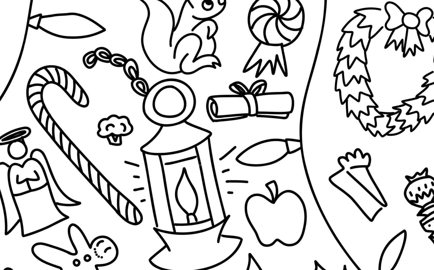 Giant Christmas Coloring Poster - 6ft Long - Etsy