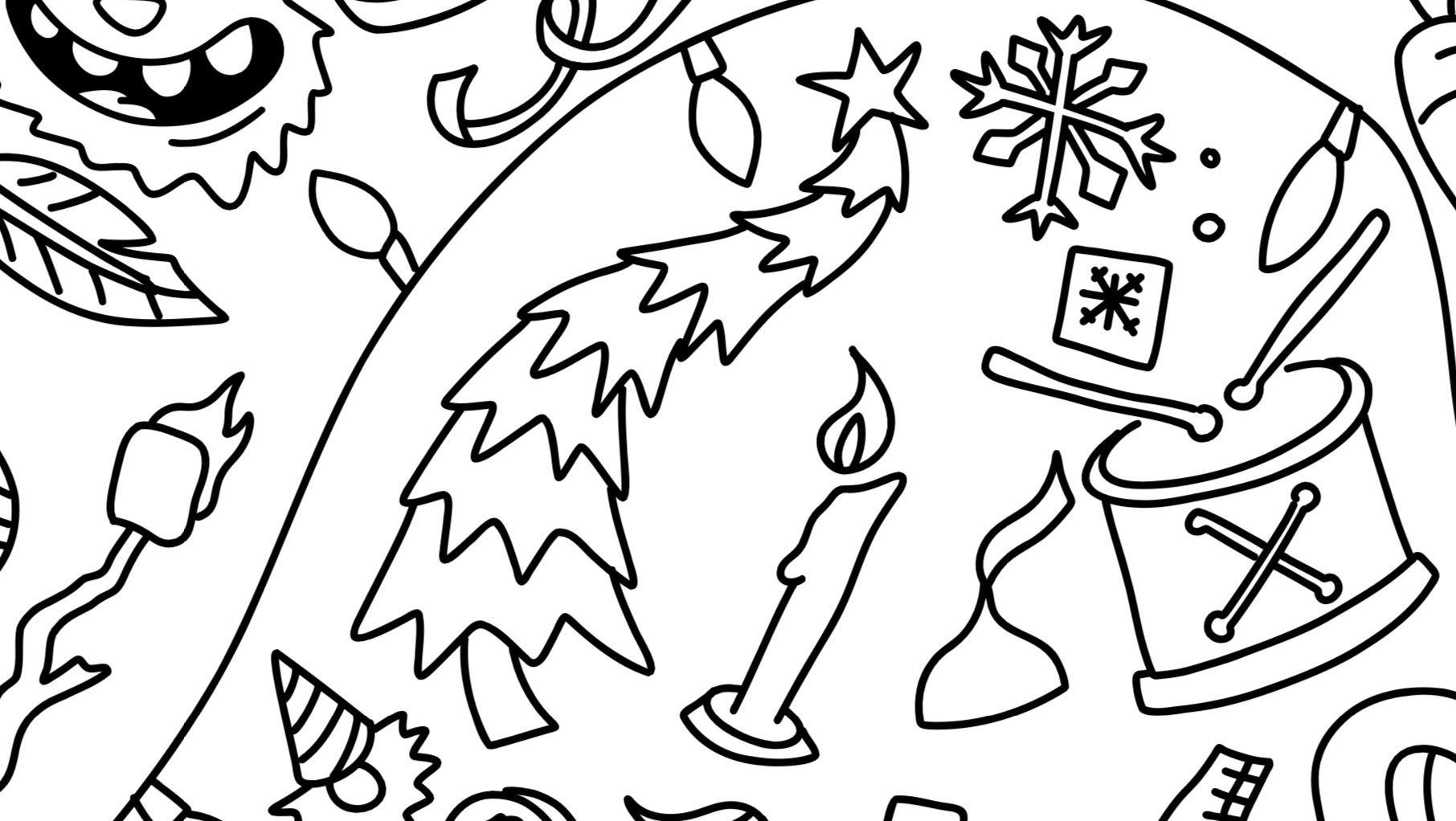 Giant Christmas Coloring Poster - 6ft Long - Etsy