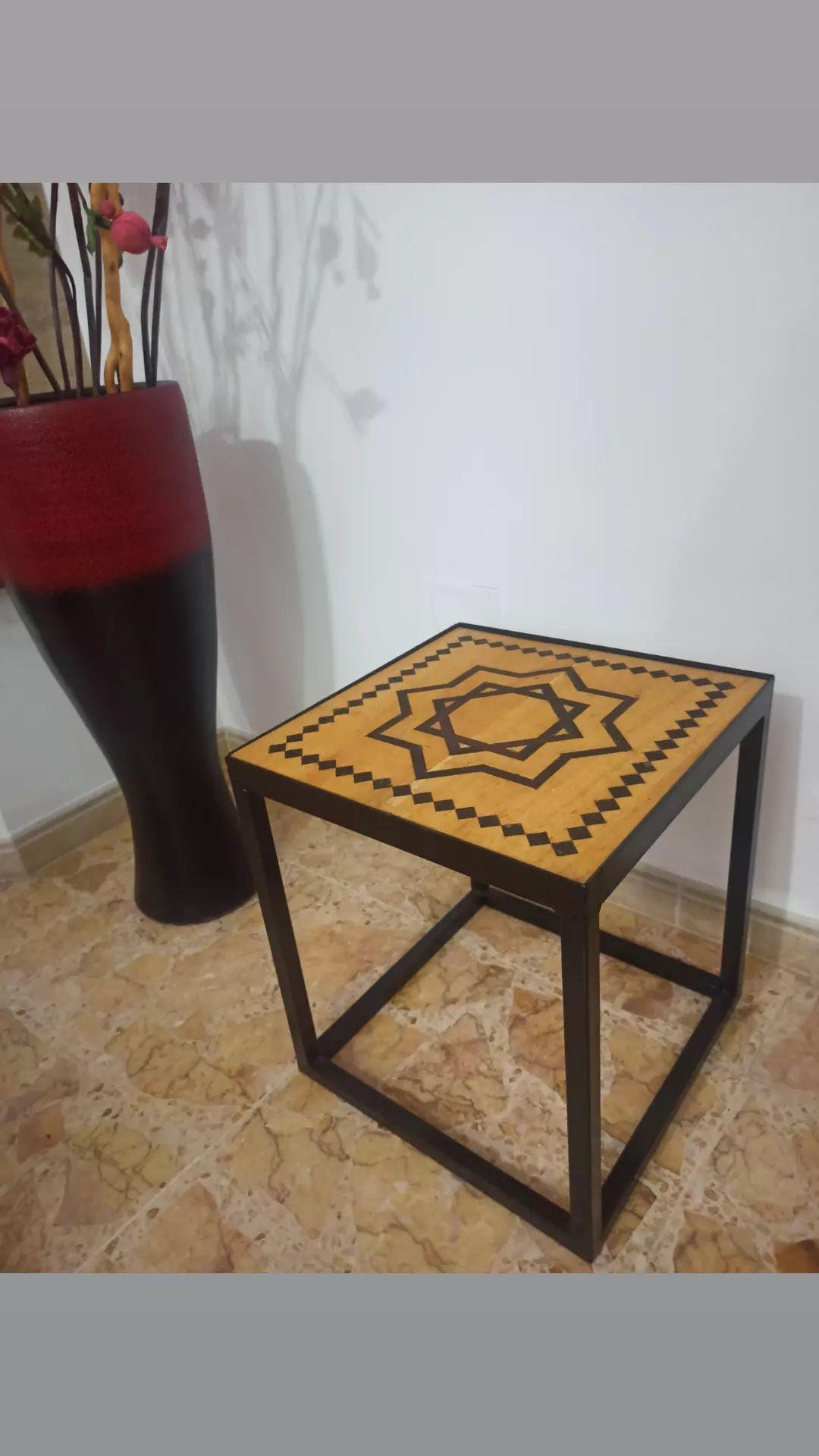 Wooden Inlaid Table / Inlaid Table. - Etsy