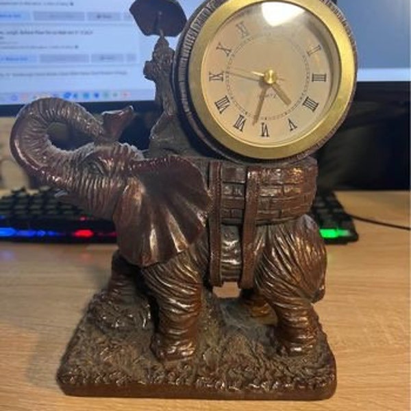 Elephant Clock - Etsy