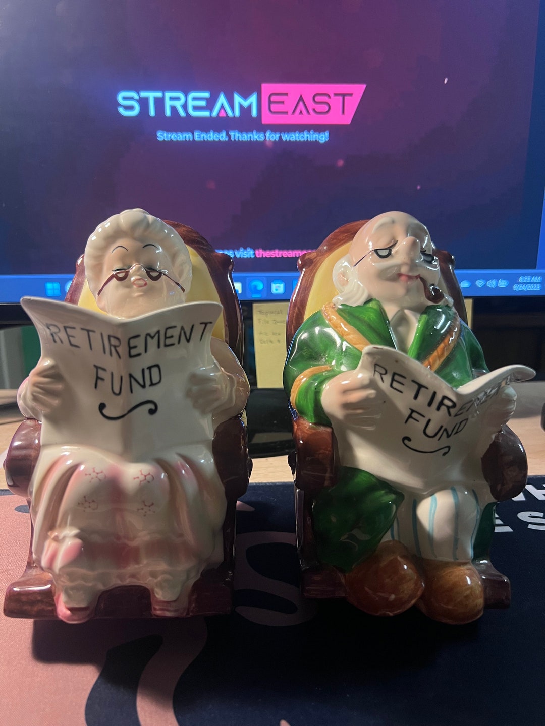 Lefton Japan Grandma & Grandpa Banks set of 2 - Etsy