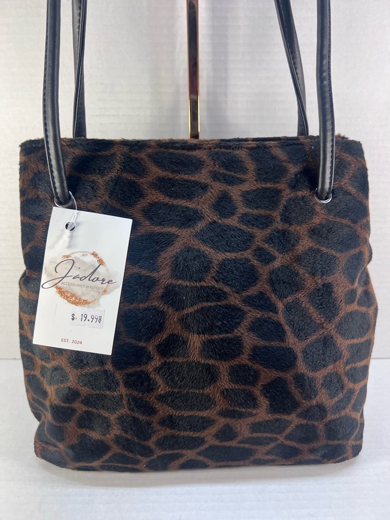 Nine West Leopard Medium Leopard Print Handbag Purse - Etsy