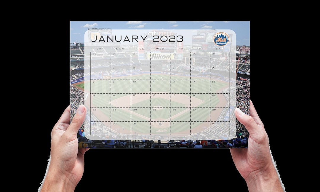 New York Mets Printable 2023 Monthly Calendar Instant - Etsy
