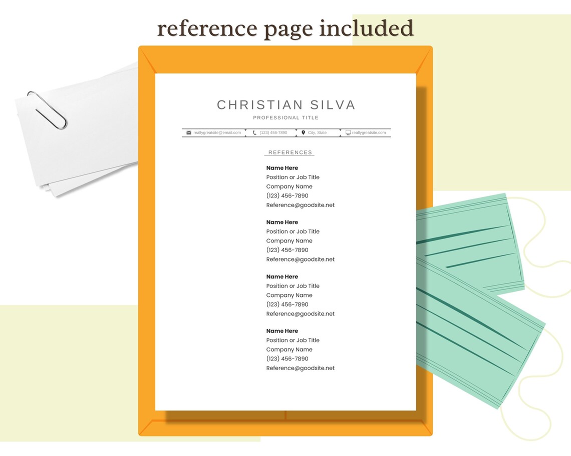 Resume Template: Professional Modern Resume Template for Canva for an ...