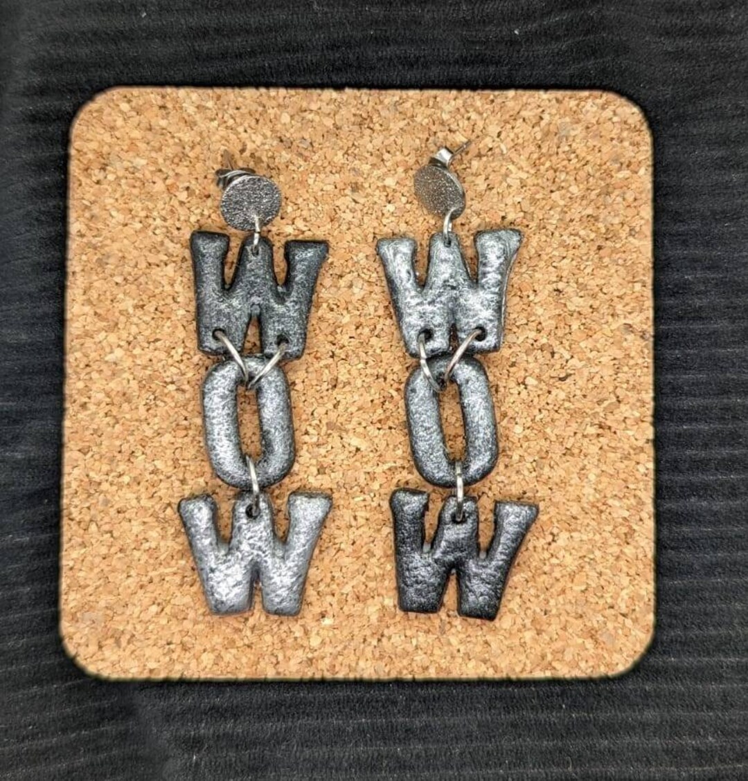 WOW Statement Ohrringe - Etsy Österreich