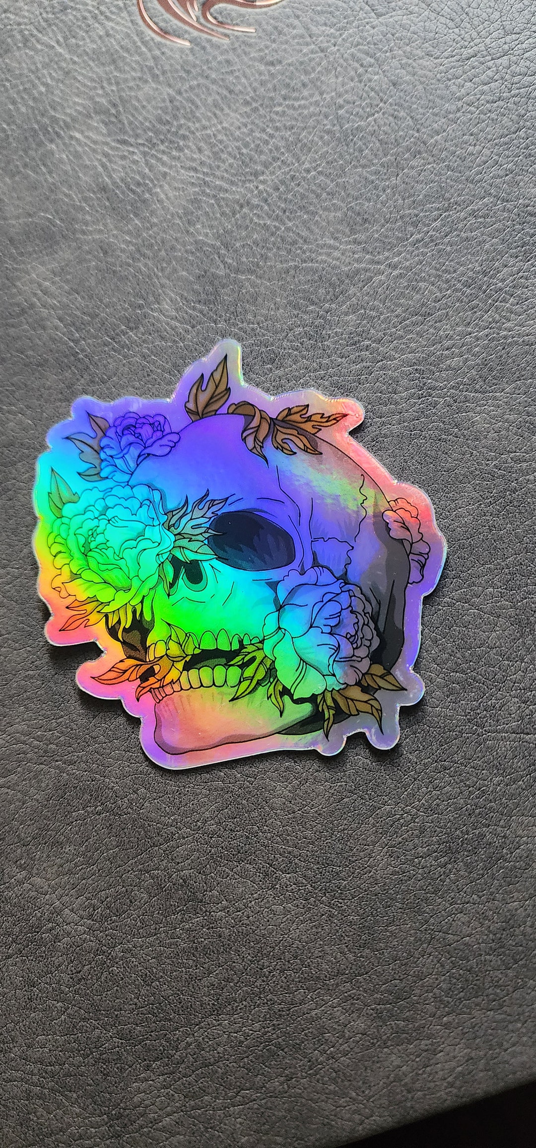 Skull Sticker Cute Skull Sticker Handmade Stickers Cool Stickers Water ...